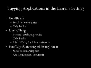 Tagging and Folksonomies | PPT