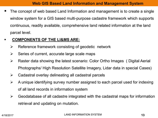 Land Information System -Savitri Kumari | PDF