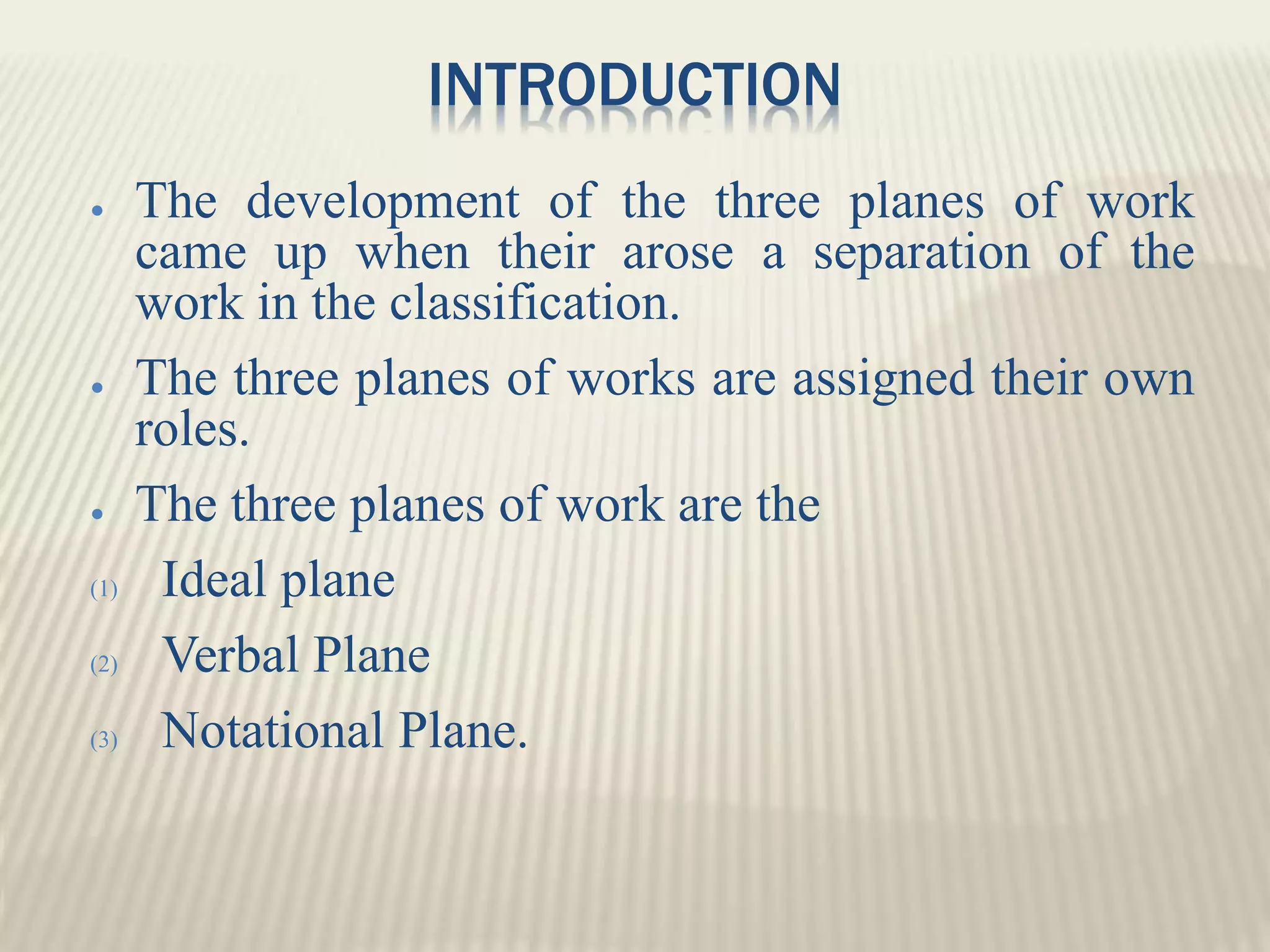 S.R. Ranganathan:Three Planes of Work. | PPTX