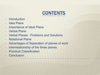 S.R. Ranganathan:Three Planes of Work. | PPTX