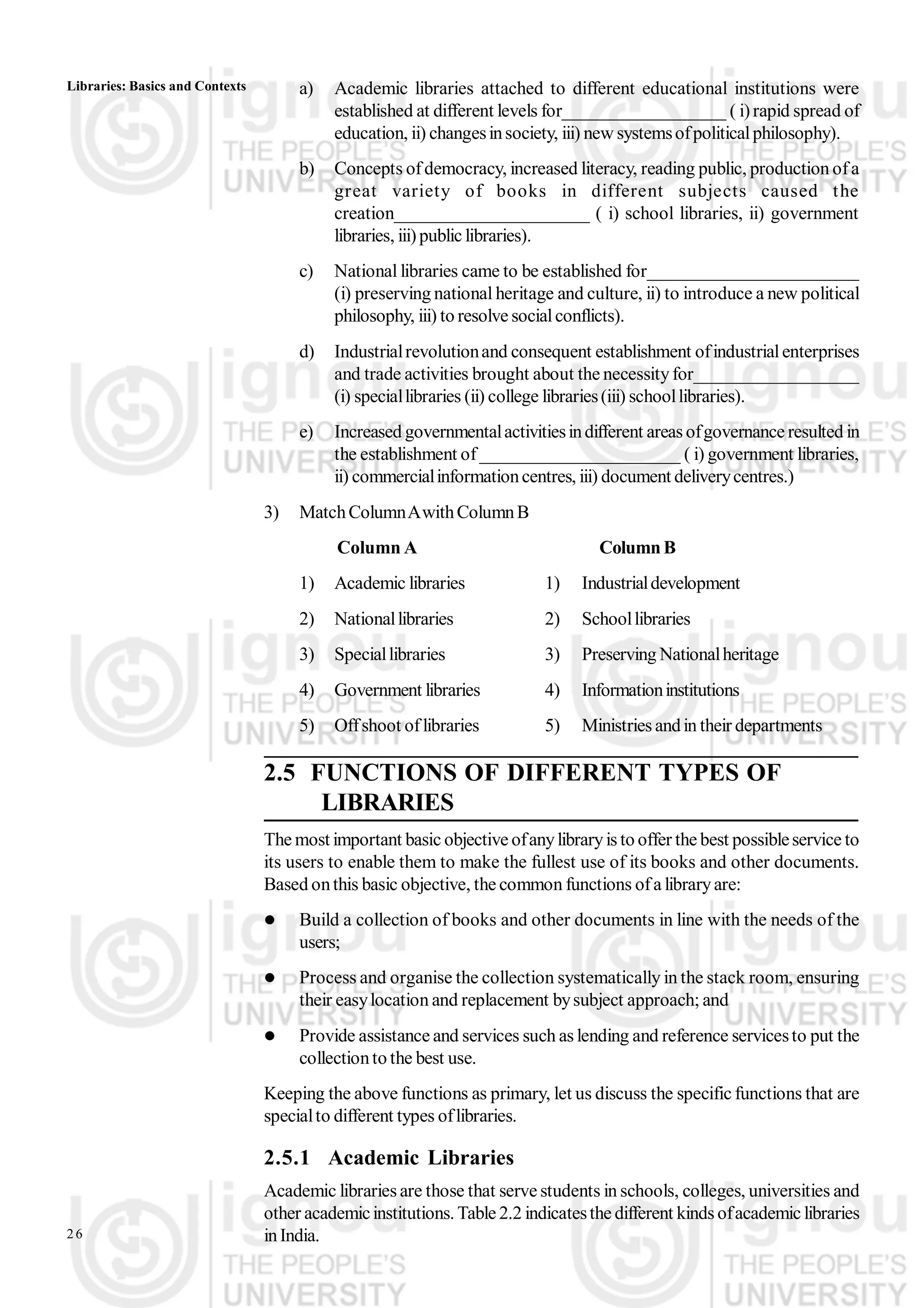 Lis 051 Types of Libraries and their functions.pdf | Free Download