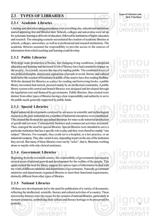 Lis 051 Types of Libraries and their functions.pdf