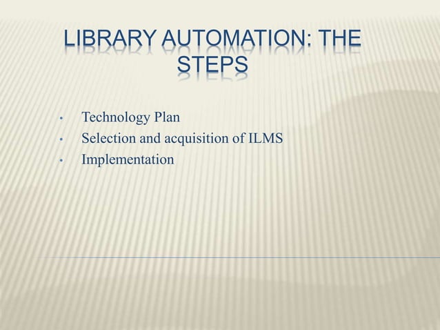 Library Automation & Criteria for selection Library Software | PPTX