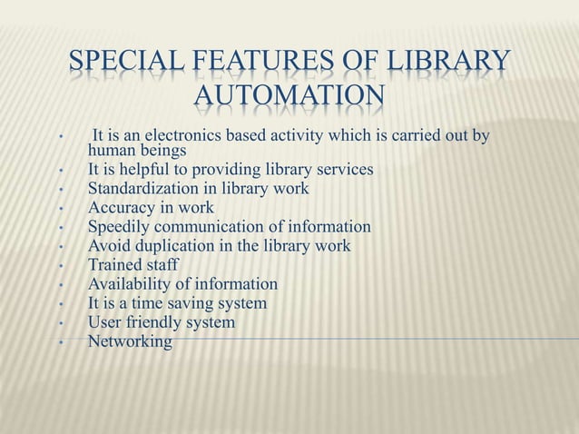 Library Automation & Criteria for selection Library Software | PPTX