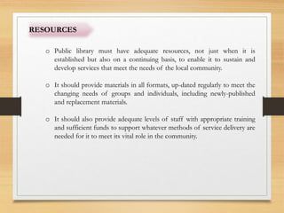 Lis 17: The Governance of Public Library | PPTX