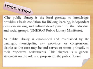 Lis 17: The Governance of Public Library | PPTX