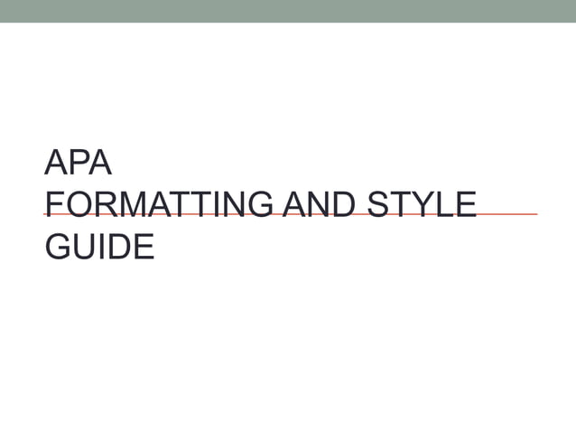 apa style | PPT