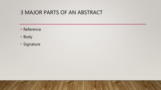 ABSTRACTING AND INDEXING | PPTX