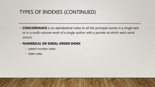 ABSTRACTING AND INDEXING | PPTX