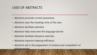 ABSTRACTING AND INDEXING | PPTX