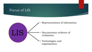 HISTORICAL DEVELOPMENT OF LIS EDUCATION | PPTX