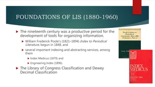 HISTORICAL DEVELOPMENT OF LIS EDUCATION | PPTX
