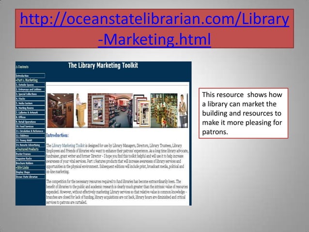 Library Marketing Resources | PPTX | Marketing and Advertising | Business