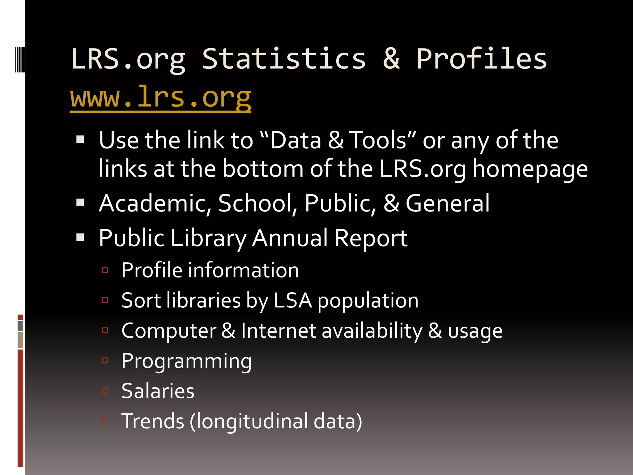 Using LRS for Library Administrators | PPTX