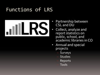 Using LRS for Library Administrators | PPT