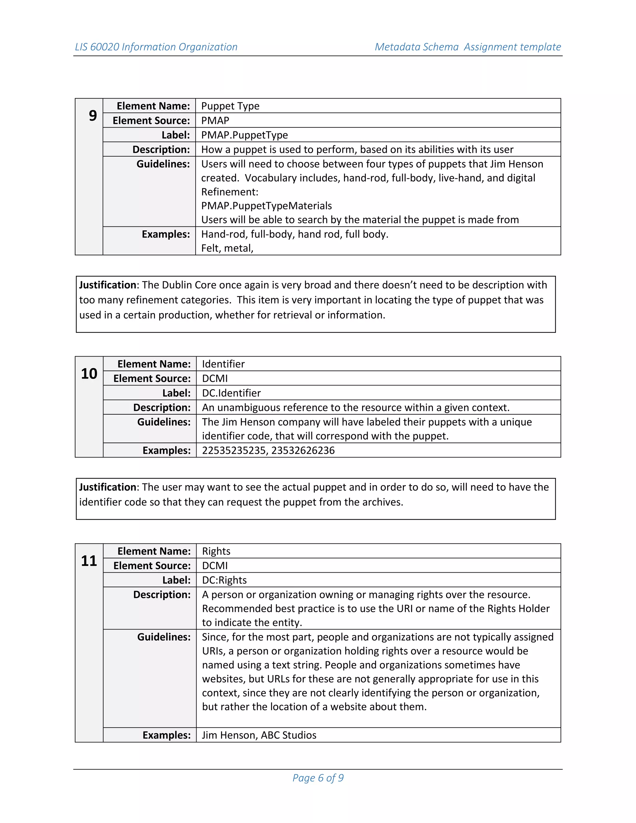 LIS 60020 Metadata Schema | PDF | Technology & Computing