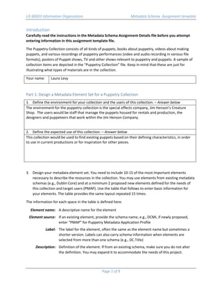 LIS 60020 Metadata Schema | PDF | Technology & Computing