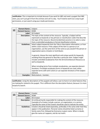 LIS 60020 Metadata Schema | PDF | Technology & Computing