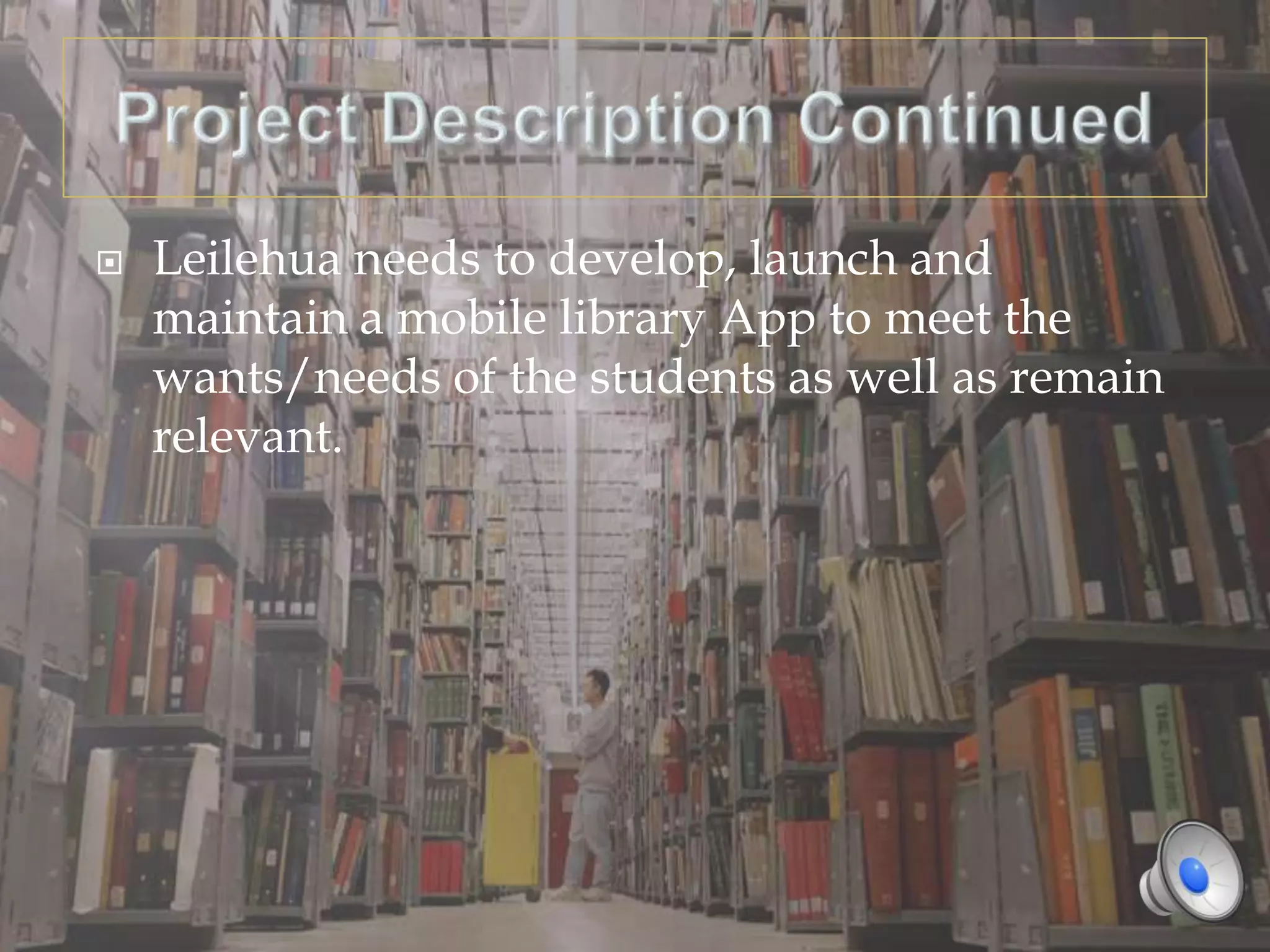 LIS 694 mobilelibraryproposal | PPT