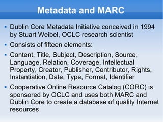 A brief history of MARC | ODP