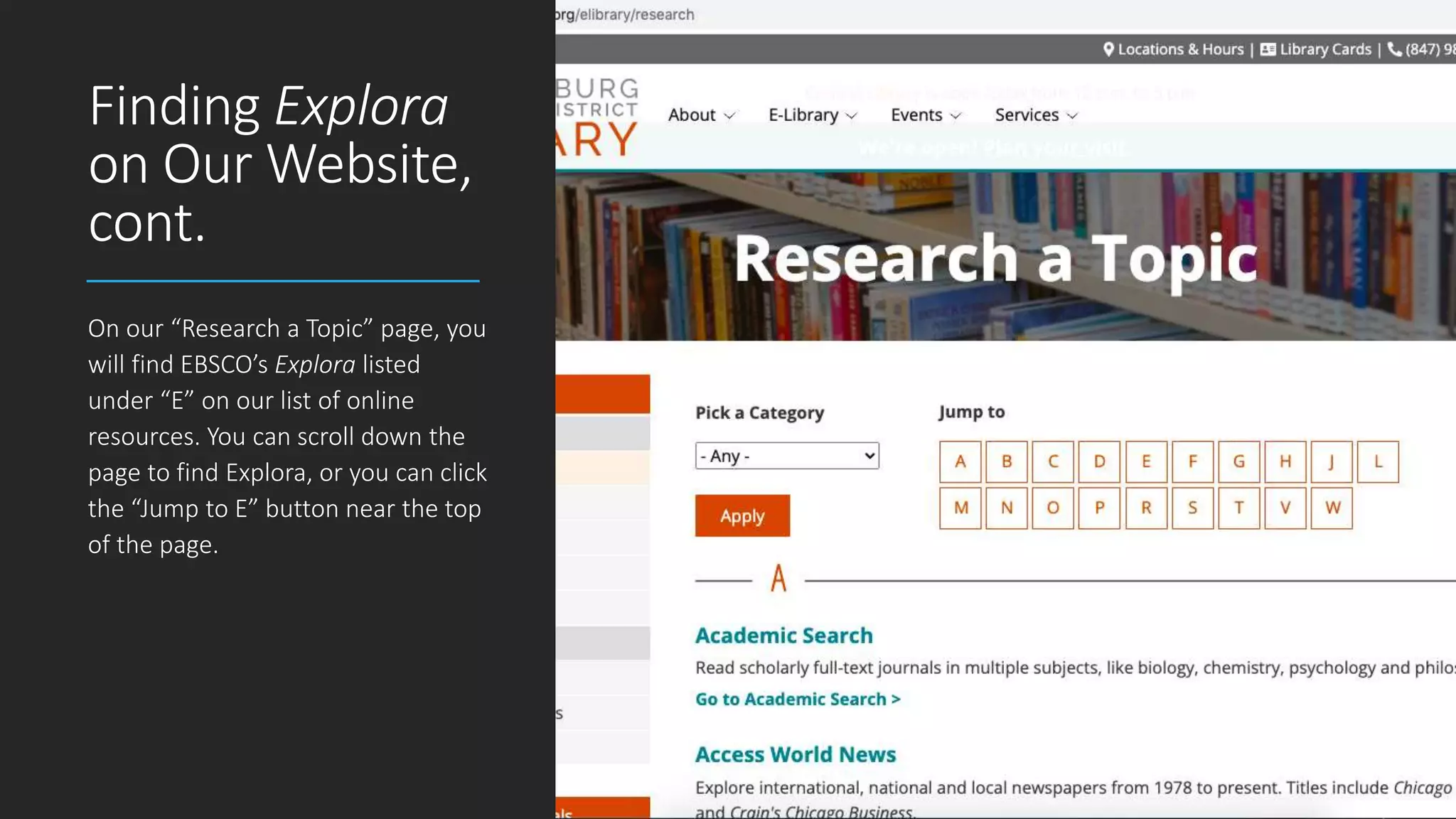 Explore Your World with EBSCO's Explora | PPT