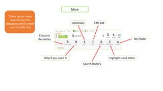 LIS702 Instructional Presentation of GALE Kids InfoBits | PPT