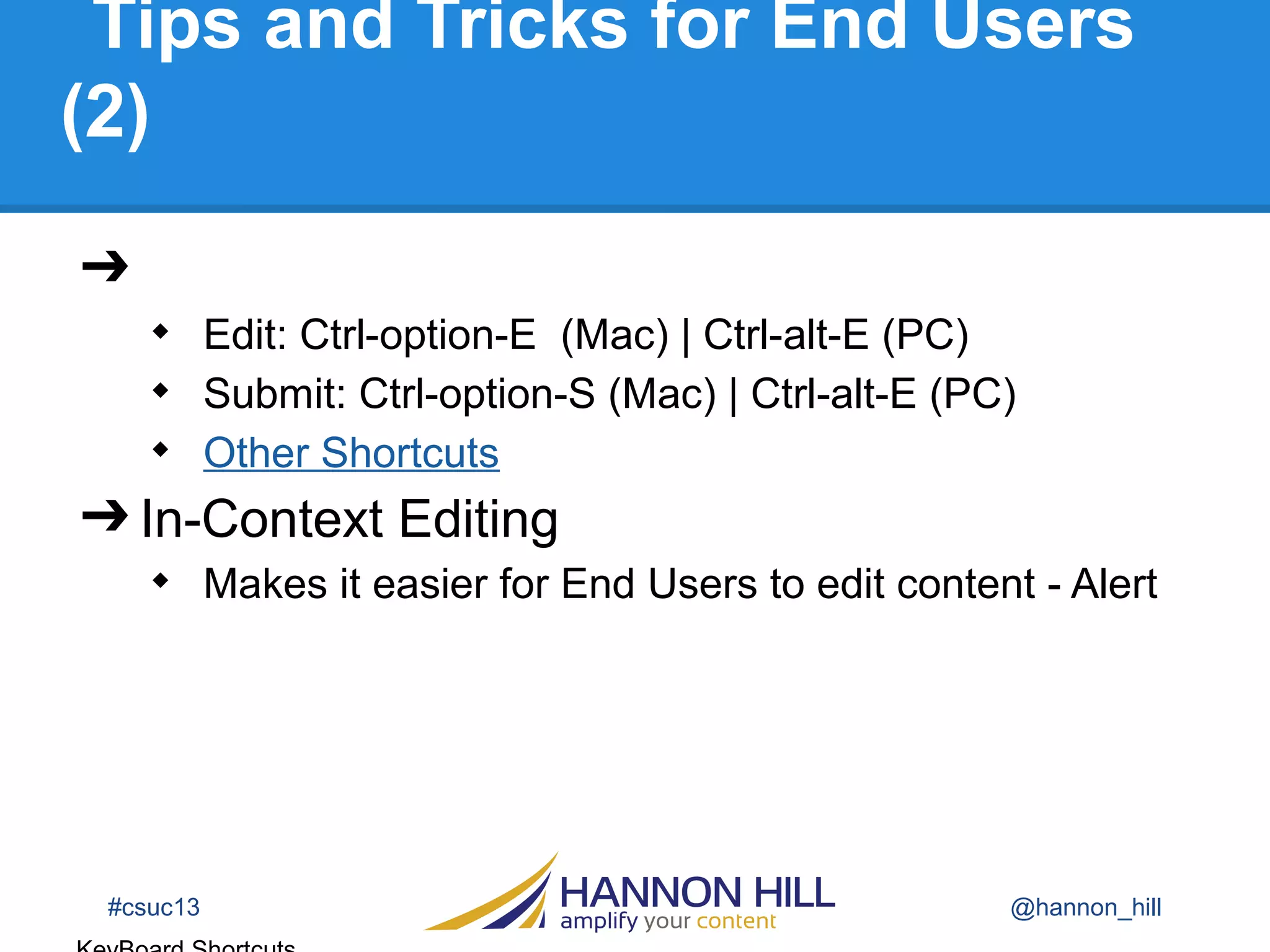 Cascade Server Tips & Tricks | PPT