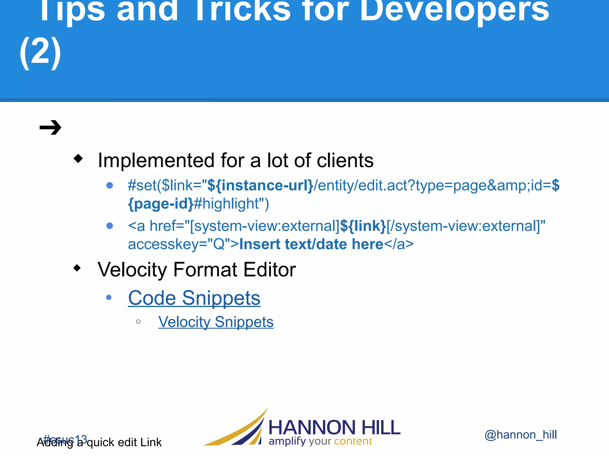 Cascade Server Tips & Tricks | PPT