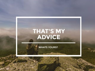 Lessons I learned at work | PDF