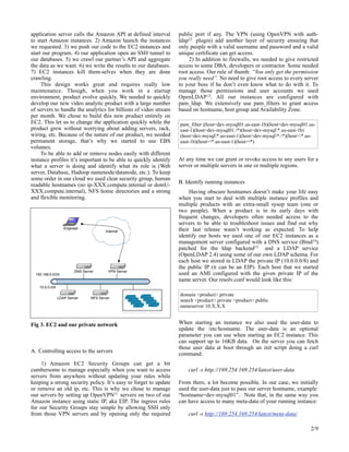 Scaling on EC2 in a fast-paced environment (LISA'11 - Full Paper) | PDF