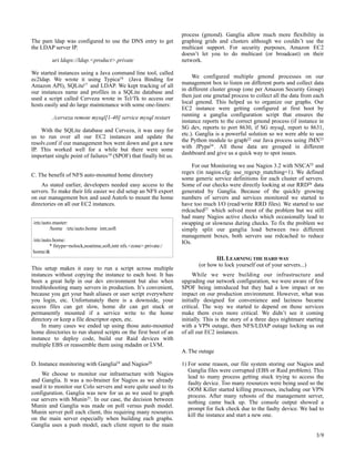 Scaling on EC2 in a fast-paced environment (LISA'11 - Full Paper) | PDF