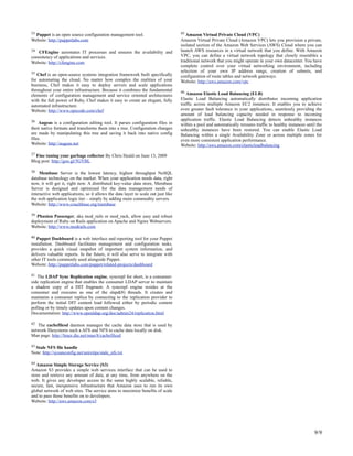 Scaling on EC2 in a fast-paced environment (LISA'11 - Full Paper) | PDF