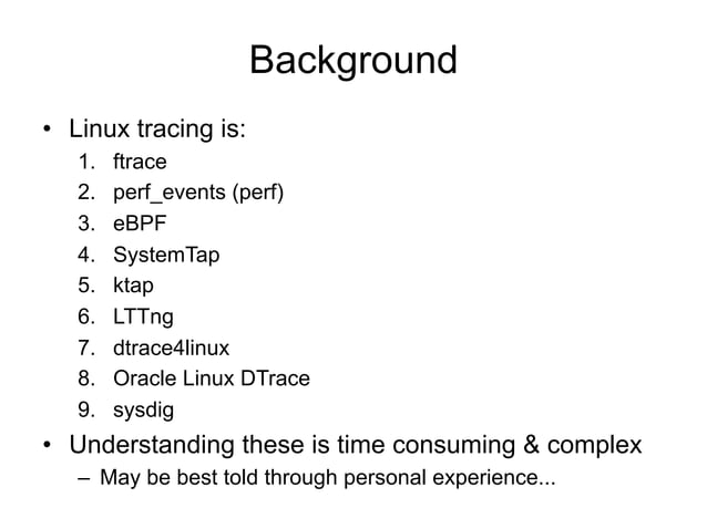Linux Performance Analysis: New Tools and Old Secrets | PDF