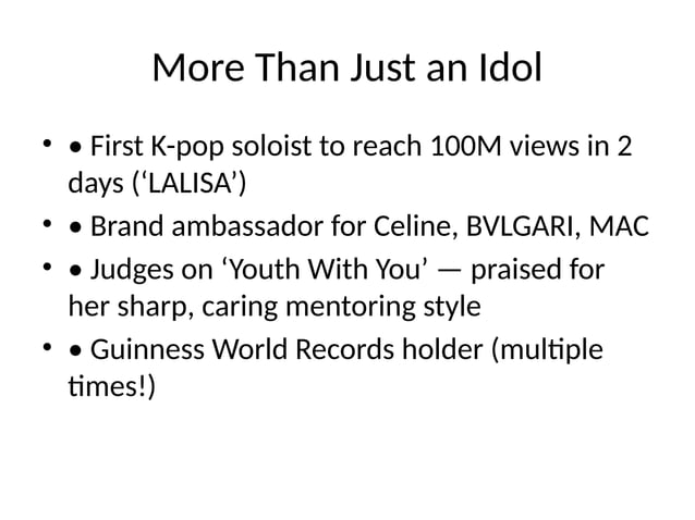 Lisa_BLACKPINK_Presentation(1).pptxjdjdnndjdbndjdk | PPT