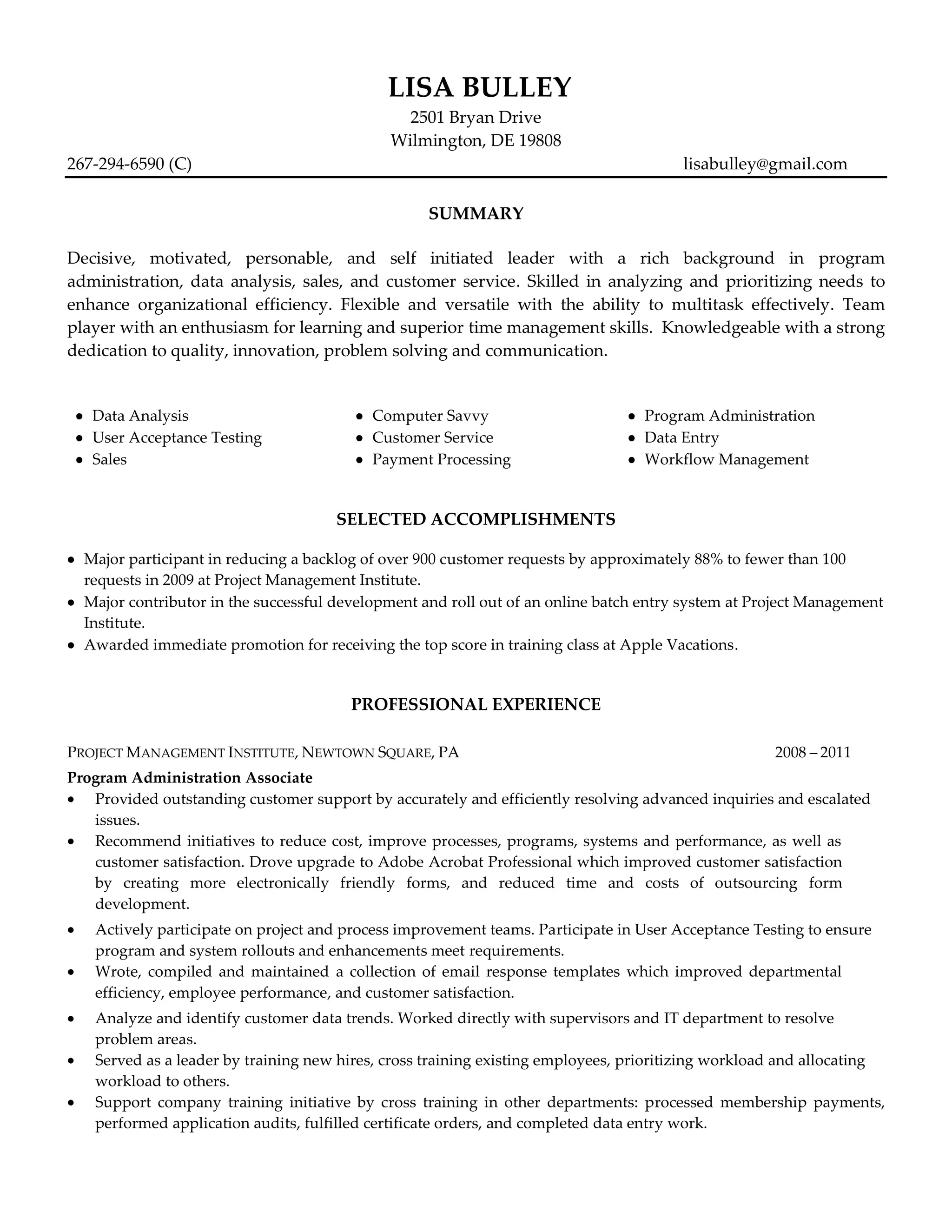 Lisa Bulley 2012 | DOCX