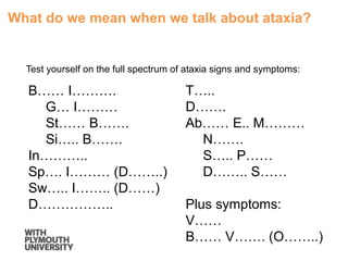 Practical management of ataxia and balance impairment: Part 2 | PPT