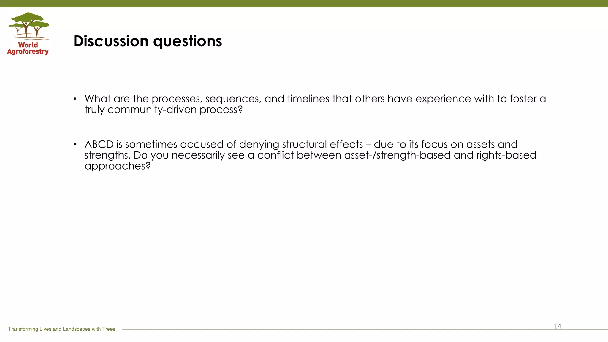 Taking an ABCD approach to foster holistic community development | PPT