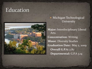 Visual Resume- Lisa Grayson | PPTX