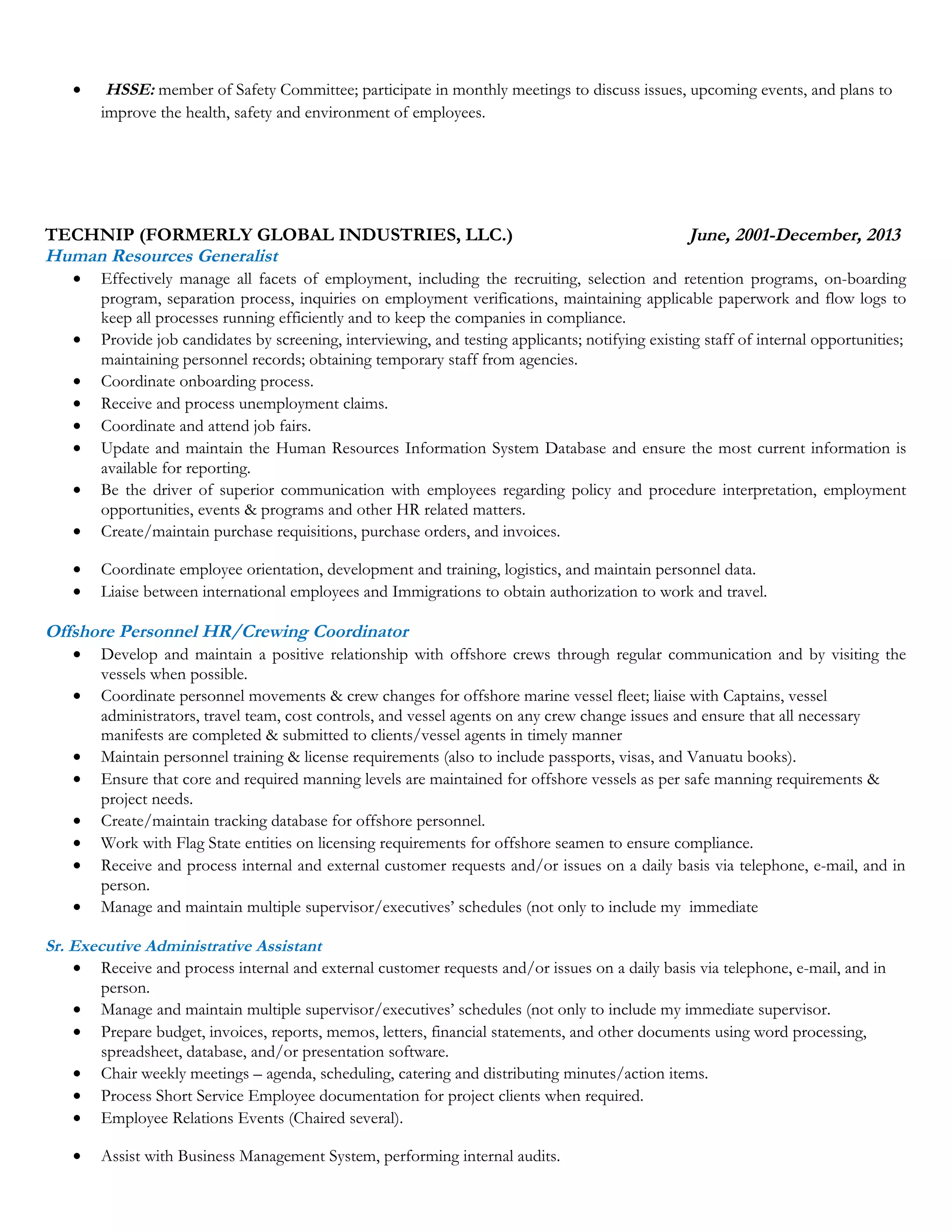 Lisa hoffpauir resume june 2016 rev1 | DOC