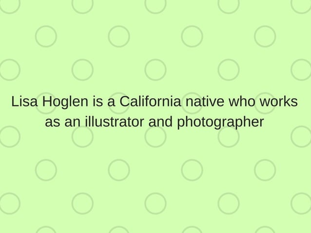 Lisa hoglen antioch california artist | PPT