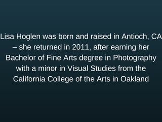 Lisa hoglen of antioch california college of the arts | PDF