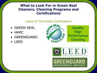 Green Cleaning 101 | PPT