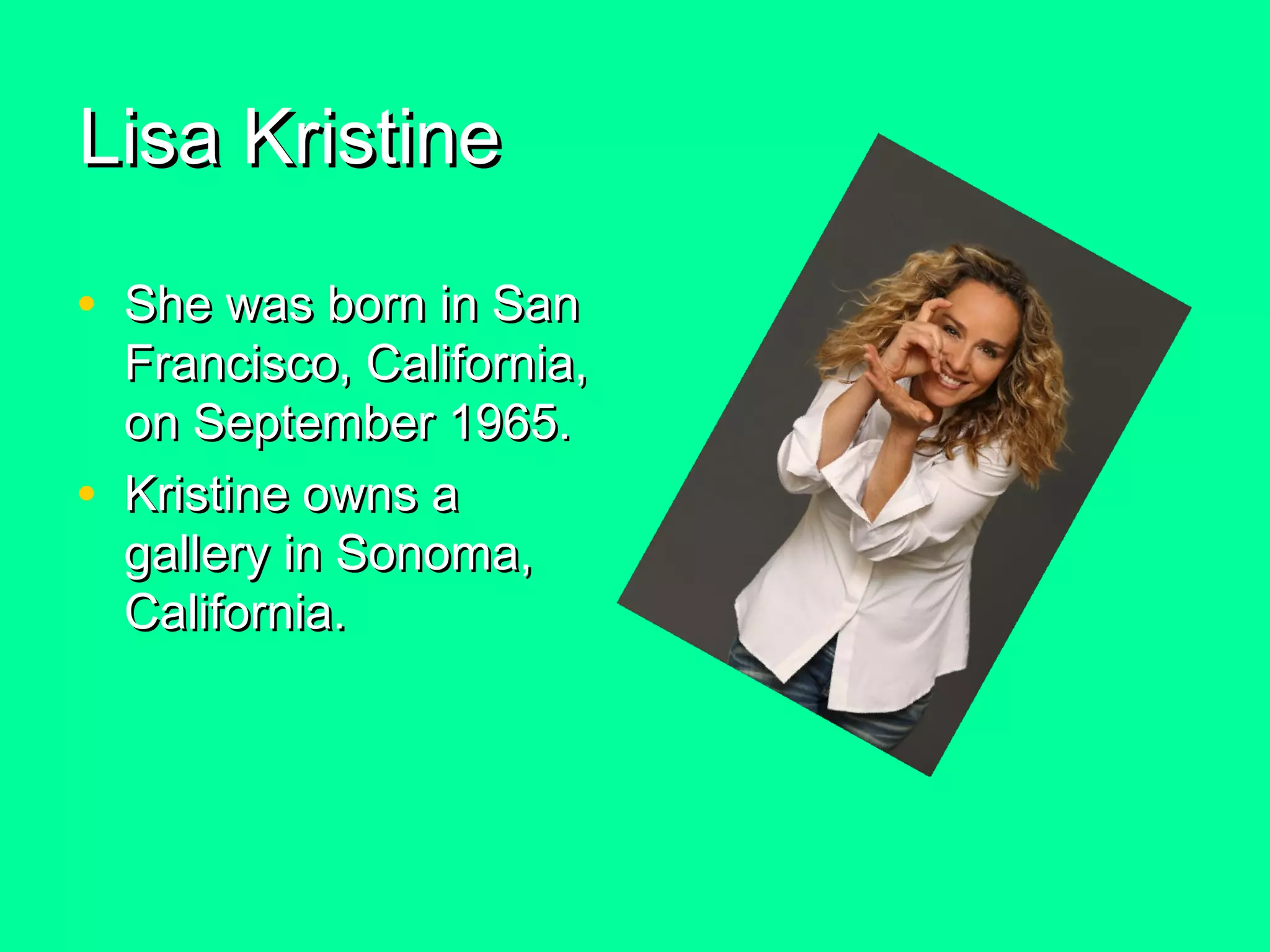 Lisa kristine | PPT