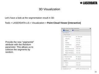 Point cloud classifiation including Powerlines with Laserdata LIS Software | PDF