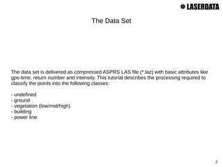Point cloud classifiation including Powerlines with Laserdata LIS Software | PDF