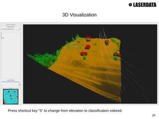 Point cloud classifiation including Powerlines with Laserdata LIS Software | PDF