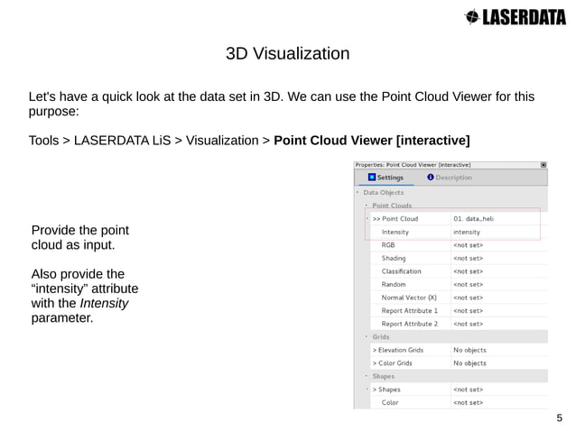 Point cloud classifiation including Powerlines with Laserdata LIS Software | PPT