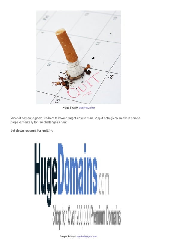 Kicking the habit: Self-help tips to quit smoking for good | PDF