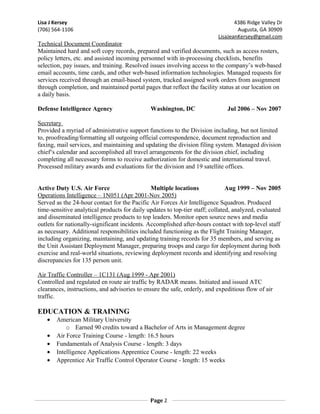 Lisa Kersey Resume | DOC