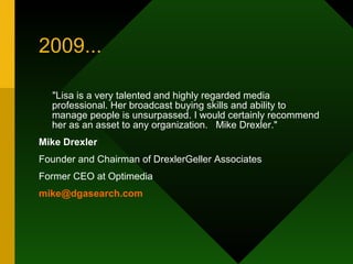 Lisa Sangalli Mulzoff References 09 | PPT